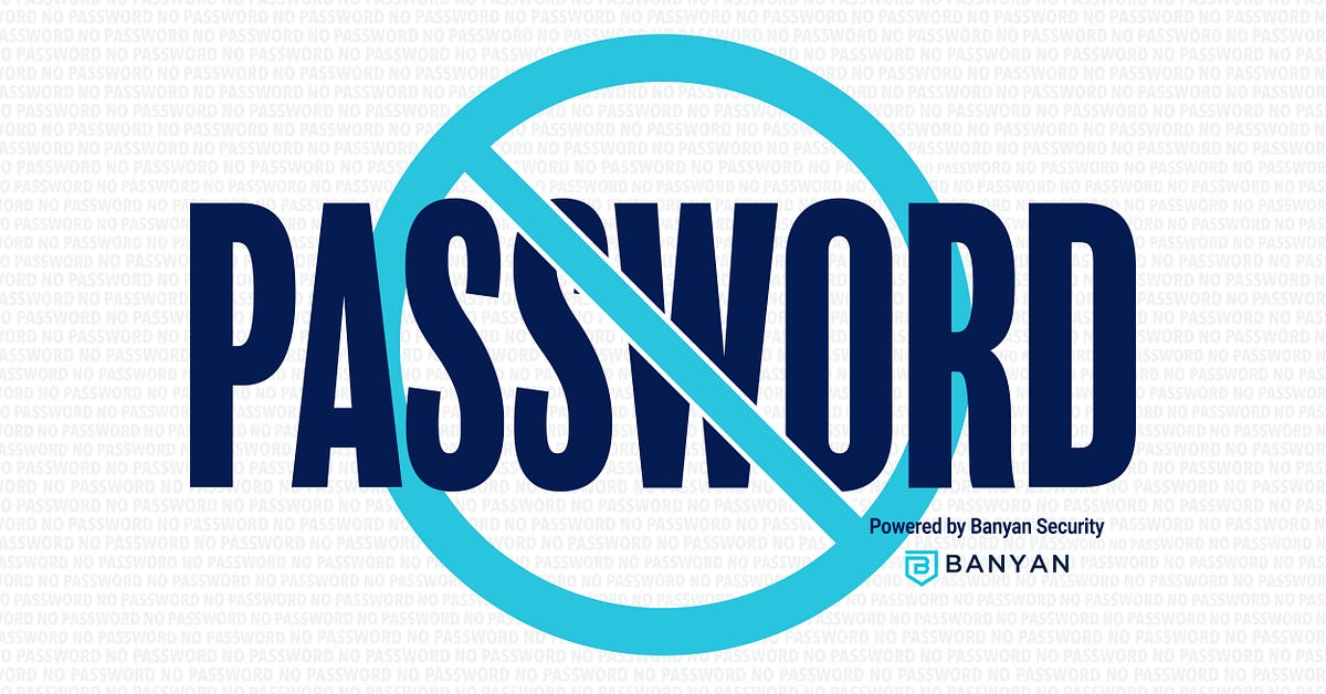 Product Announcement Passwordless Authentication With Zero Trust