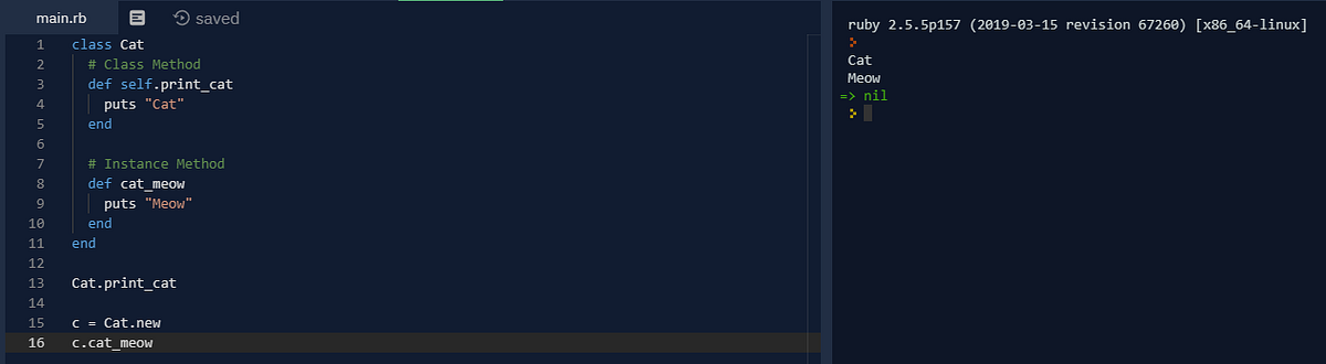 Class and Instance Methods. There are many methods used in Ruby… | by ...
