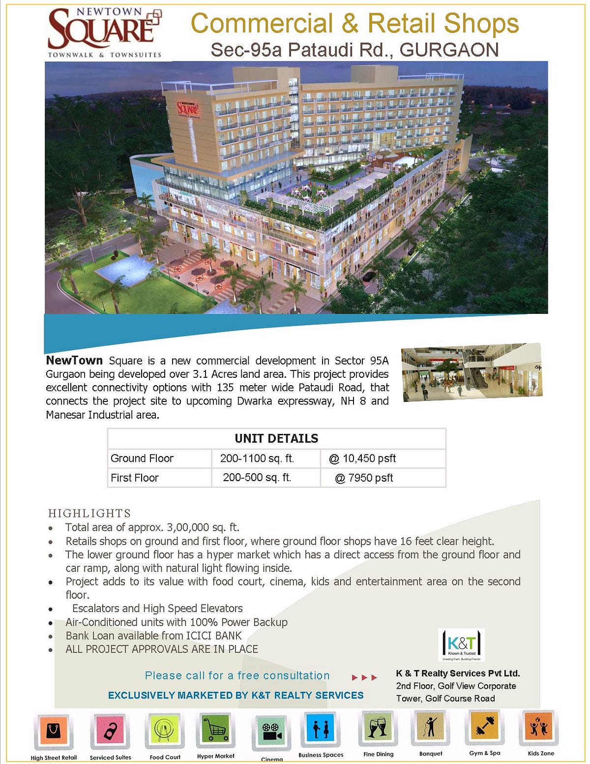 NewTown Square 95a Gurgaon — New Commercial Project Gurgaon | by KandT ...