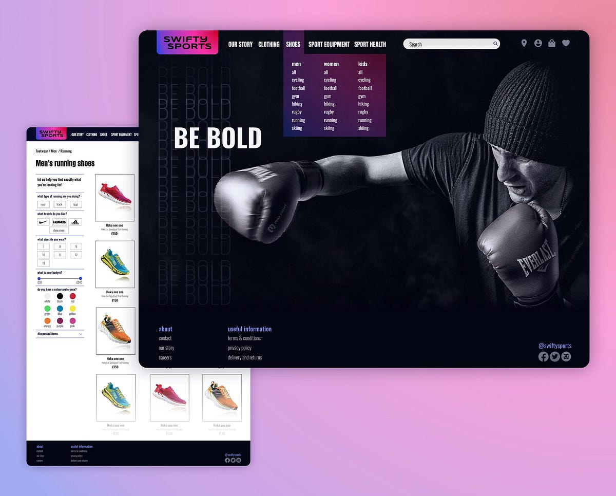 Designing a Sports E-commerce Website in London — a UX/UI Case Study ...