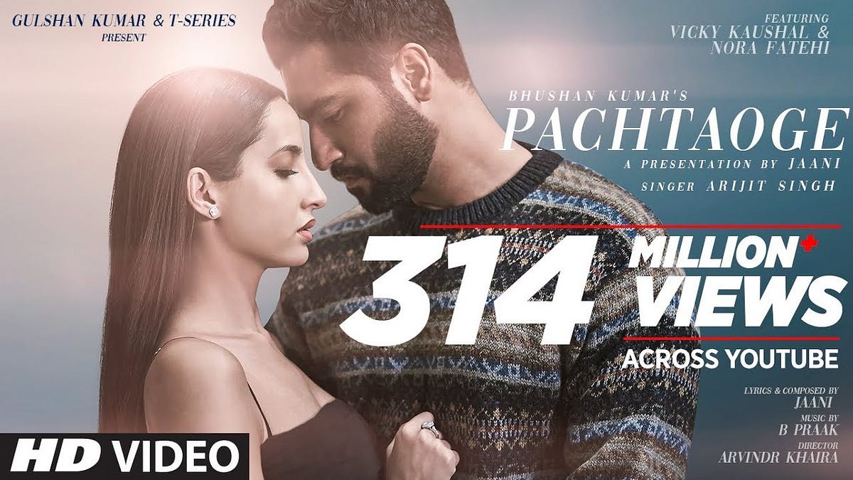 PACHTAOGE LYRICS IN ENGLISH — ARIJIT SINGH | VICKY KAUSHAL, NORA FATEHI ...