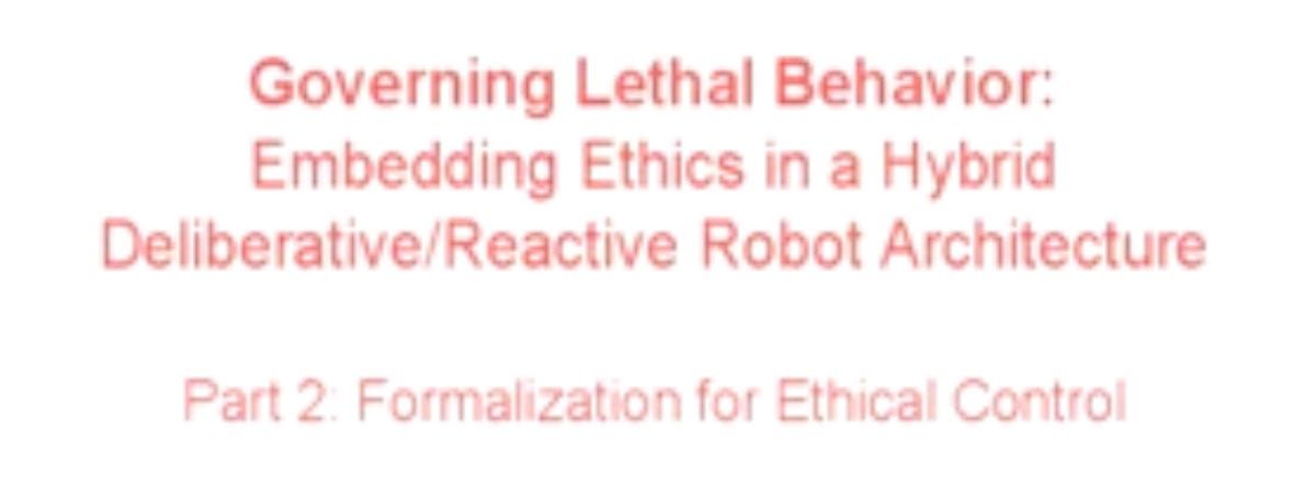 Governing Lethal Behavior. May 21st, 2008 | by /r/21dotco | Medium