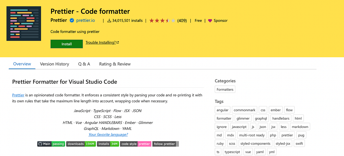 Boosting Code Quality and Accelerating Software Development with the Prettier Extension for VS ...