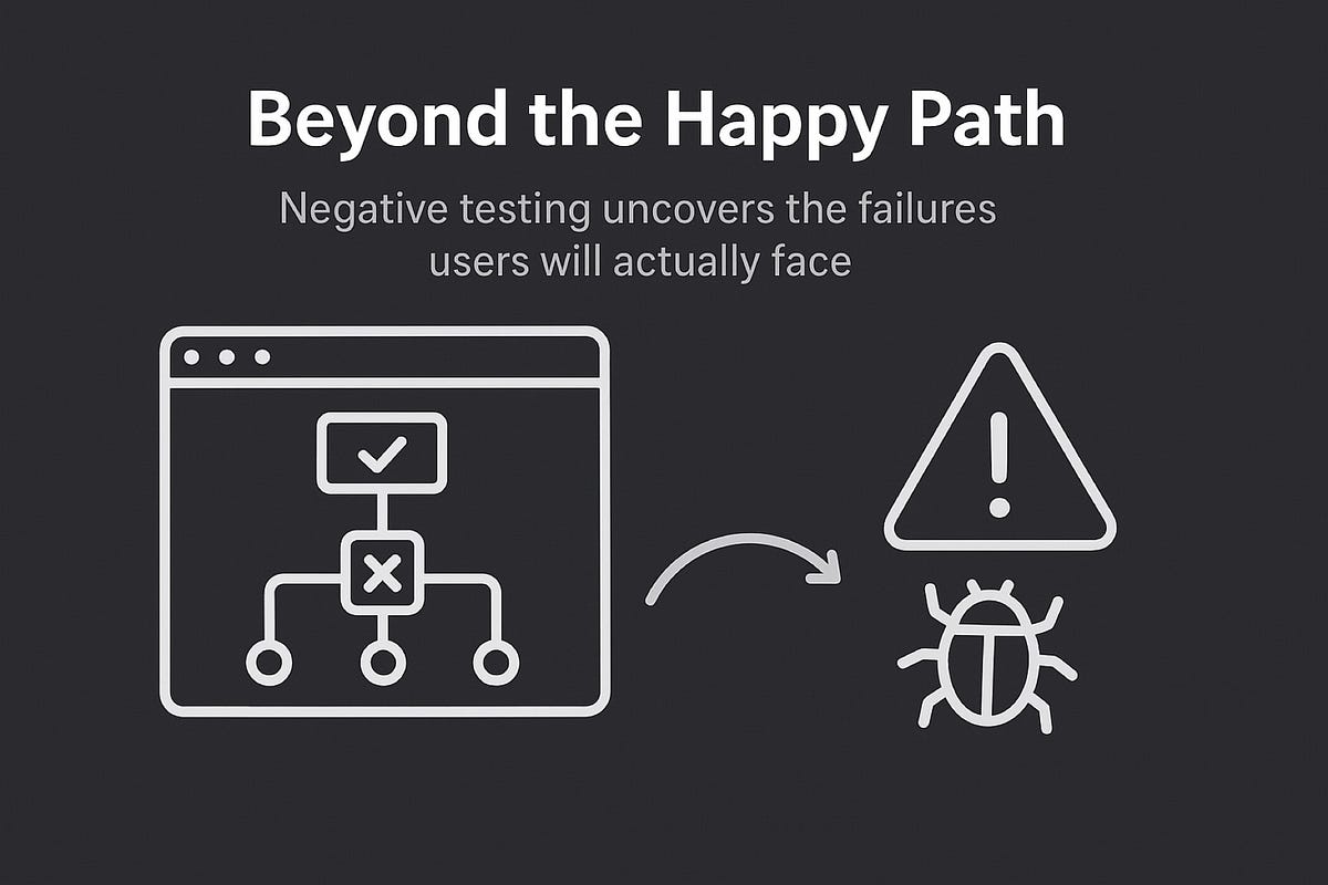 The Hidden Value of Negative Testing : Beyond the Happy Path | by ...