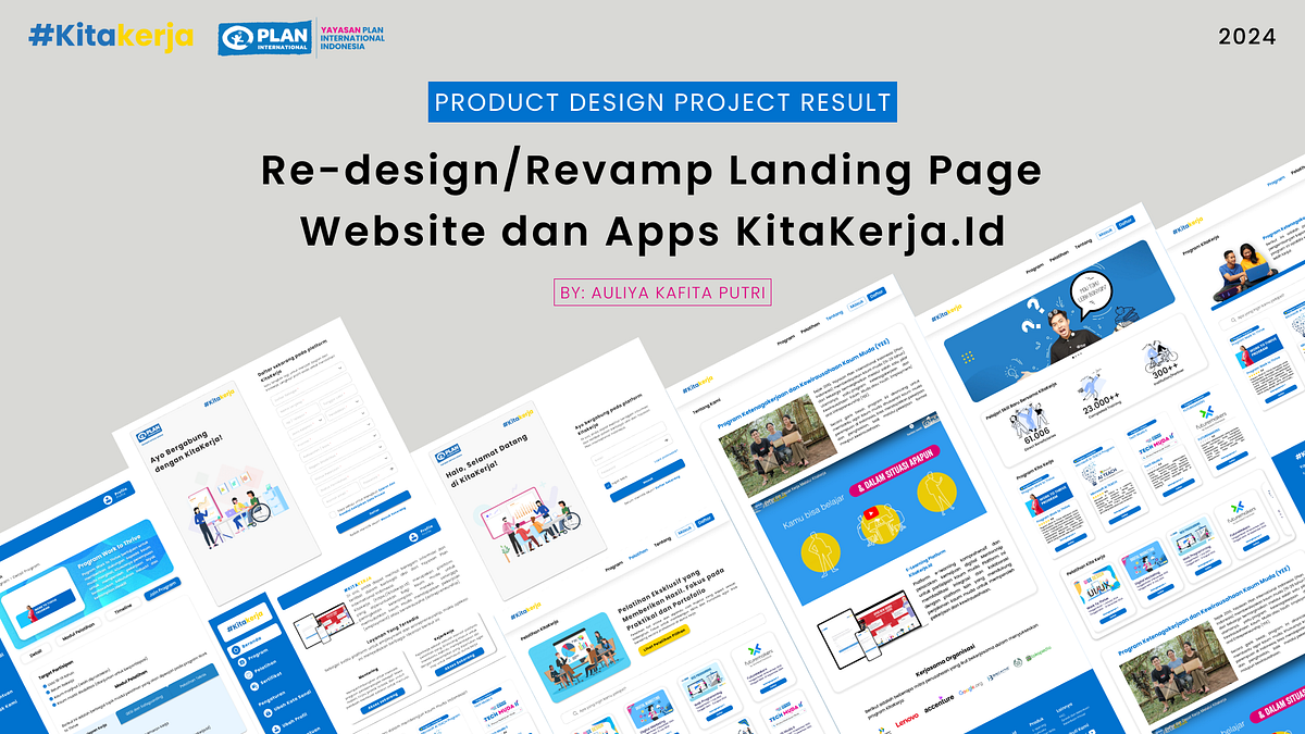 Re-design/Revamp Landing Page Website dan Apps KitaKerja.Id | by ...