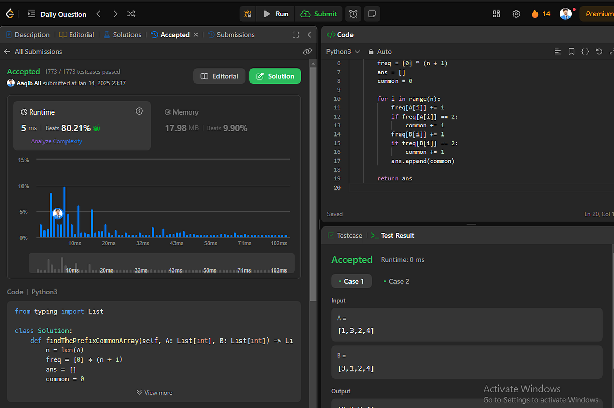 LeetCode, 𝐃𝐚𝐲-15/365-DSA-Coding 𝐉𝐨𝐮𝐫𝐧𝐞𝐲…Google Prep… | by Aaqib Ali | Medium