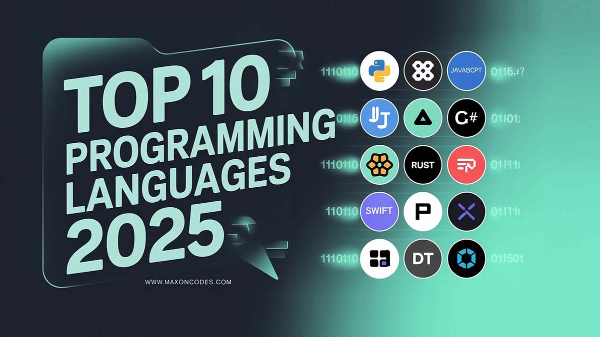🚀 Top 10 Programming Languages to Learn in 2025 (With Career Scope & Examples) | by Maxon Codes ...