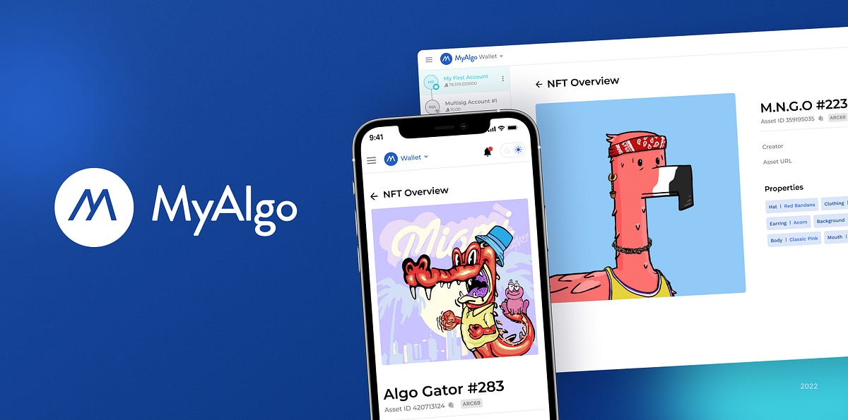 NFTs Land at MyAlgo. MyAlgo is excited to release native… | by Daniel Alcivar | Rand Labs | Medium