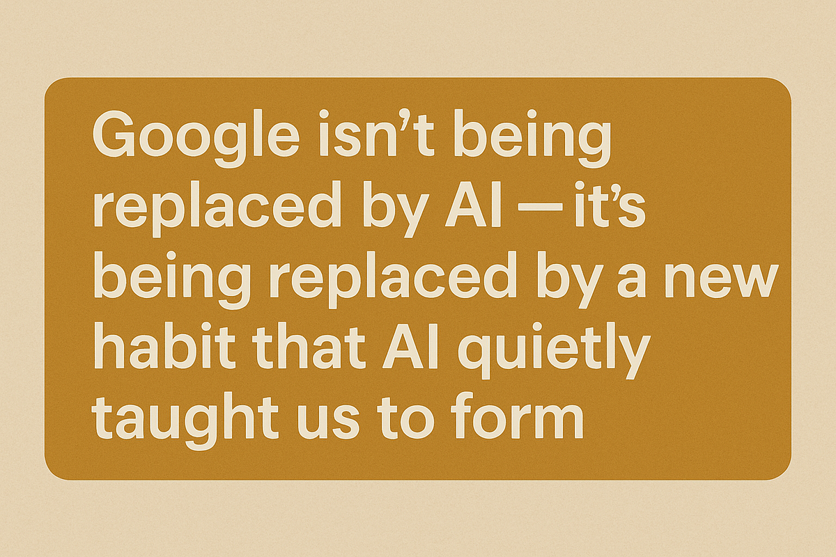 Is AI Stealing Google’s Homepage?(When GenAI quietly reshaped how we ...