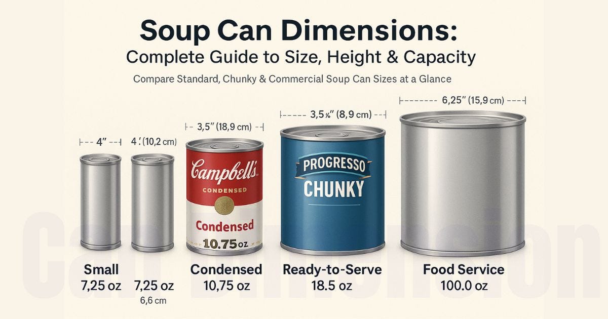 The Comprehensive Guide to Soup Can Dimensions: Why Size Matters in ...