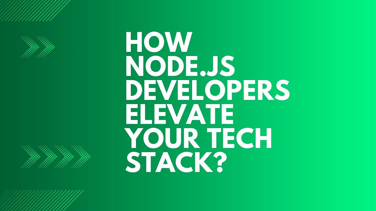 How Node.js Developers Elevate Your Tech Stack? | by DevelopersBiz | Medium