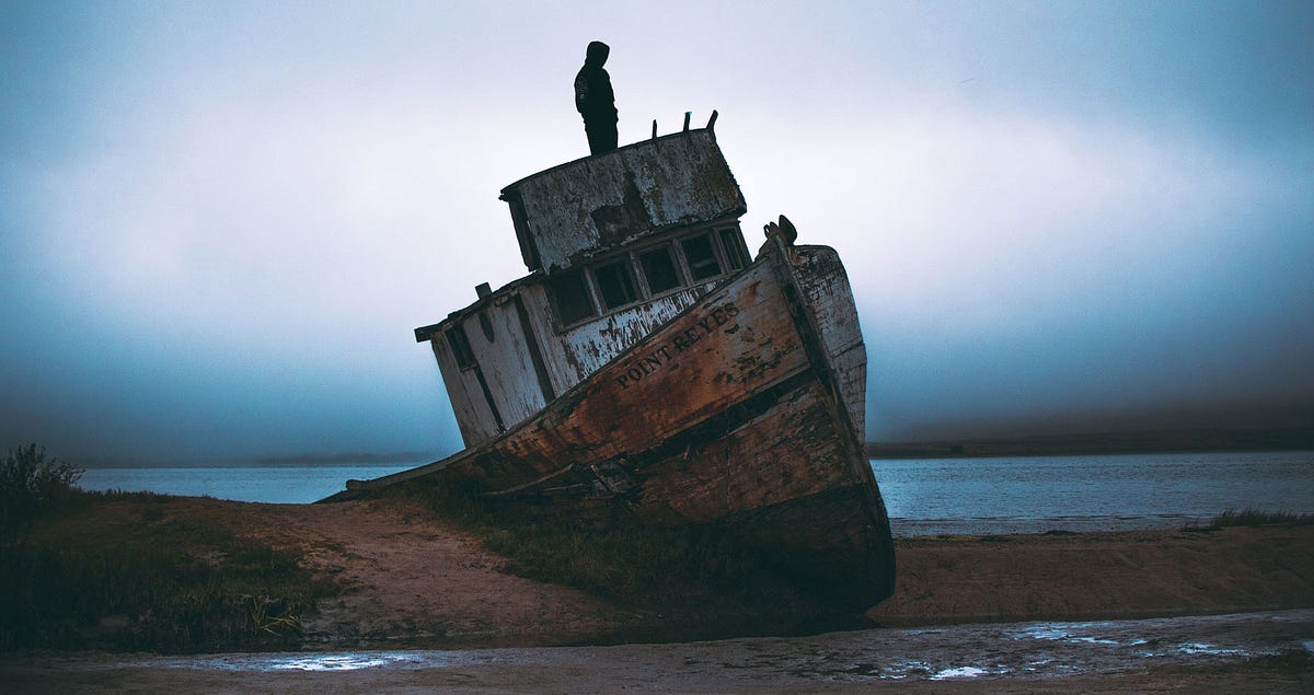 Shipwrecked Despair. A man is like a sinking ship | by Ali Zain Zia ...