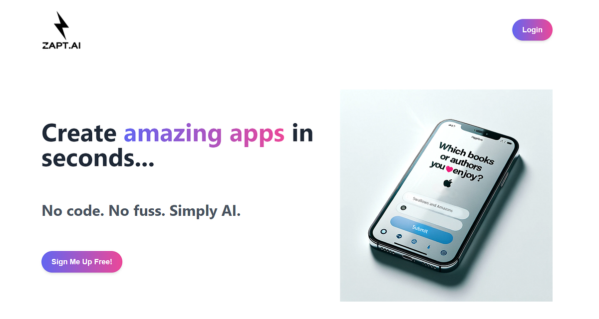 Zapt.ai: Empowering Anyone to Create Chatbots | by AI TOOLZ | Dec, 2023 ...
