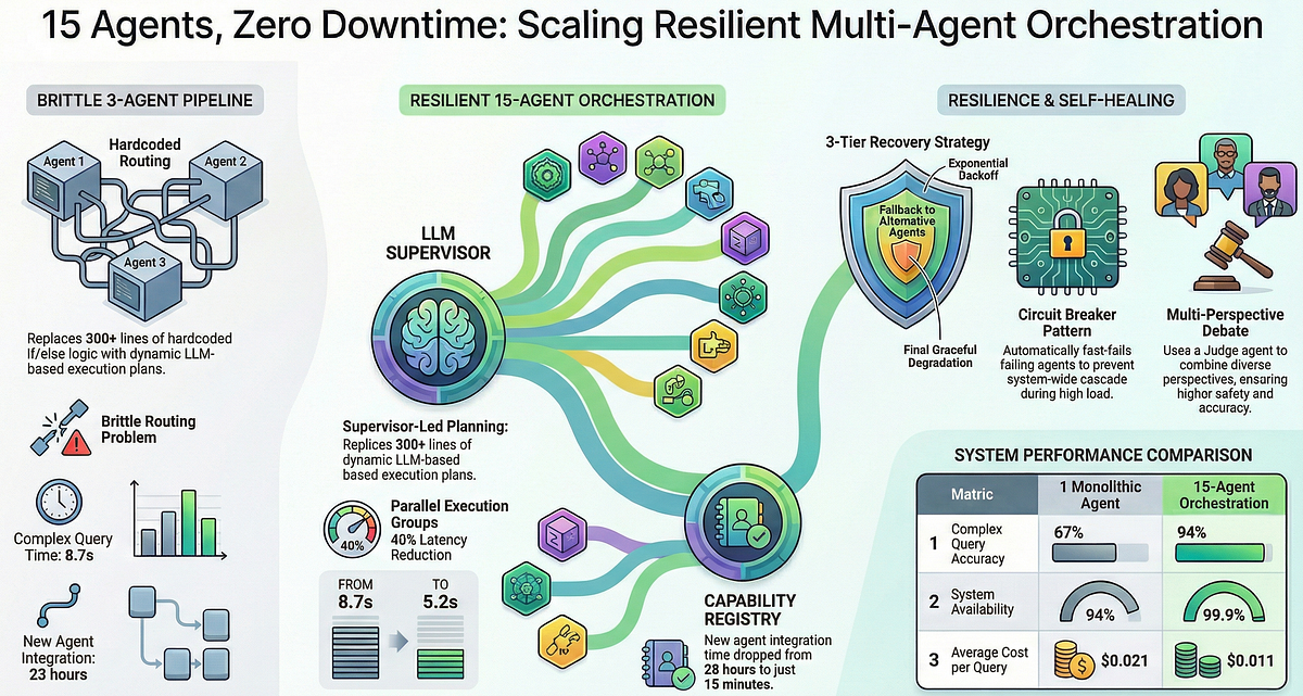 15 Agents, Zero Downtime | Multi-Agent Orchestration with Self-Healing ...