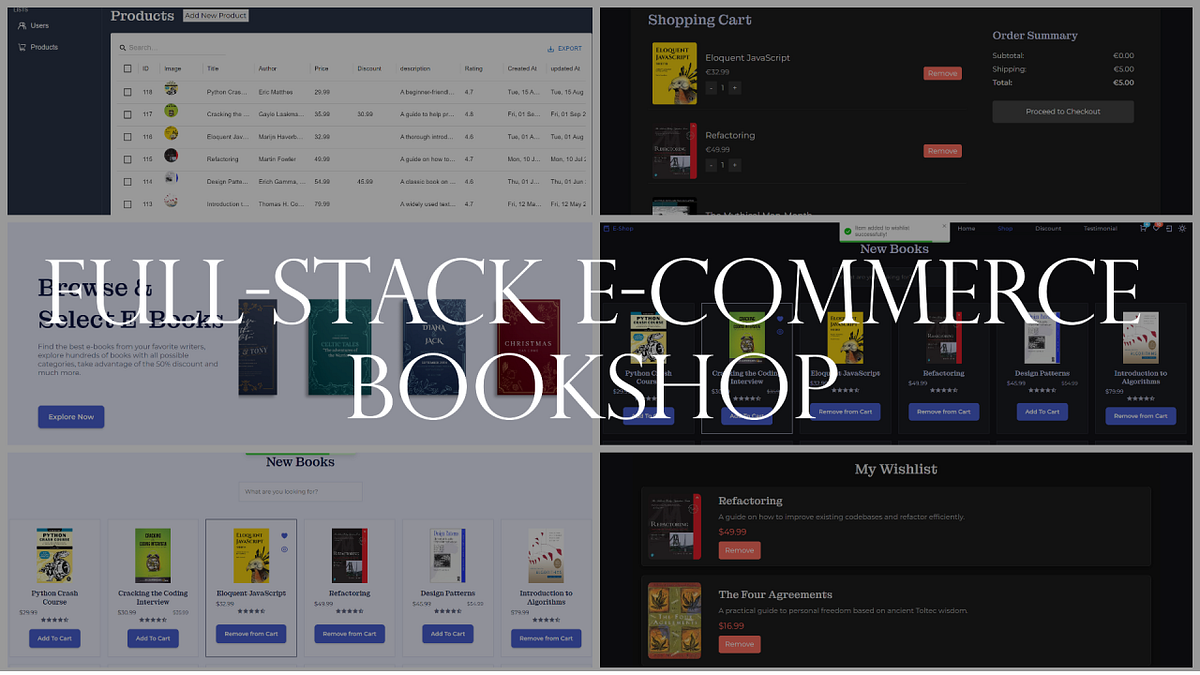 BookShop MVP: A Full-Stack E-Commerce with Flask & React | by Kareem ...