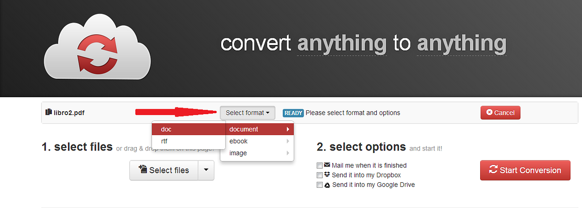 Nice … Cloud Convert | by techlr | Medium