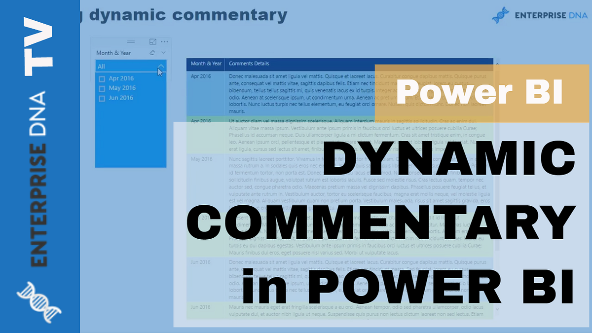 How To Add Commentaries In Your Power BI Reports | by Enterprise DNA ...