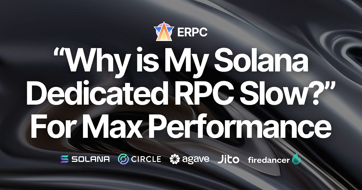 ”Why is My Dedicated Solana RPC Endpoint Slow?” Key Factors to Maximize Performance | by kishi ...