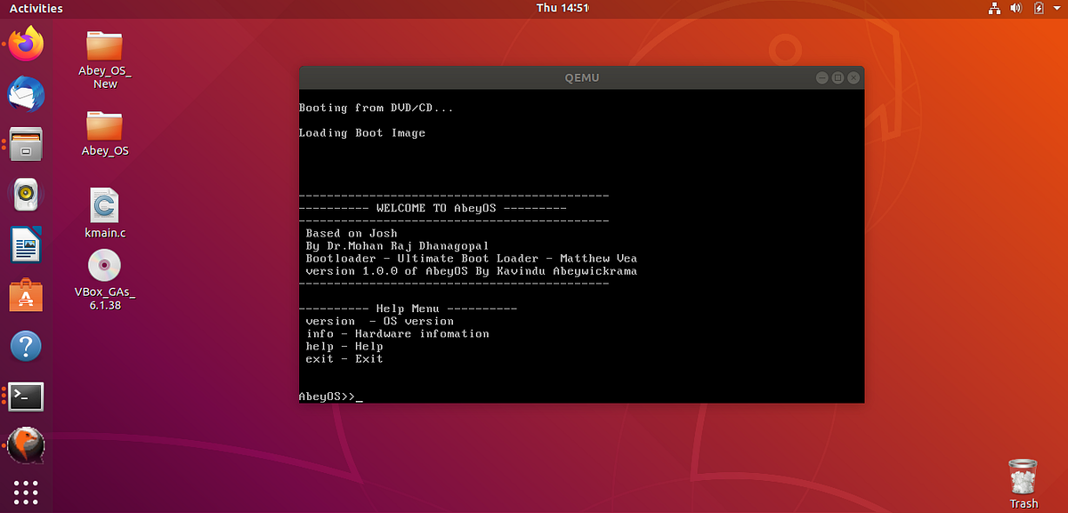 Simple Operating System- AbeyOS. AbeyOS is a simple operating system… | by Kavindu Abeywickrama ...