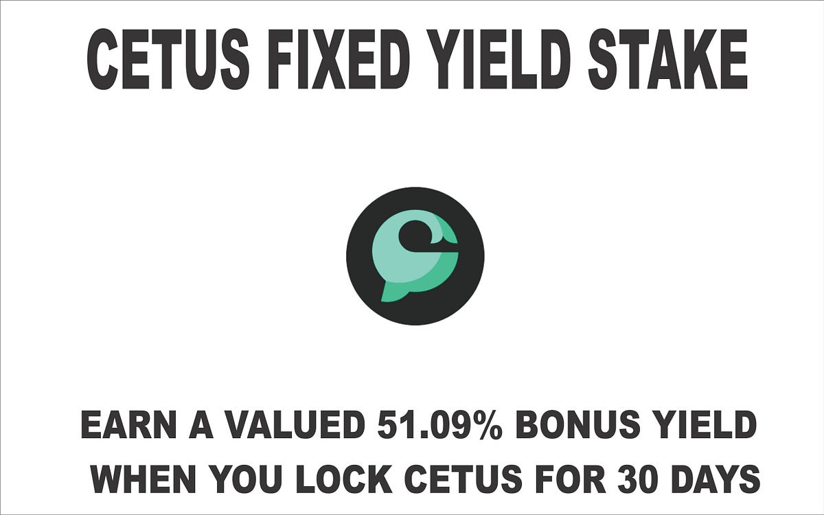 CETUS FIXED YIELD STAKE - CETUS - Medium