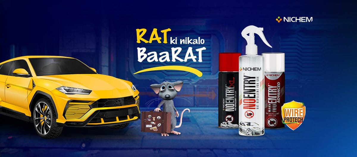 Nichem’s No Entry Rat Spray: Safeguarding Your Car from Rodent ...