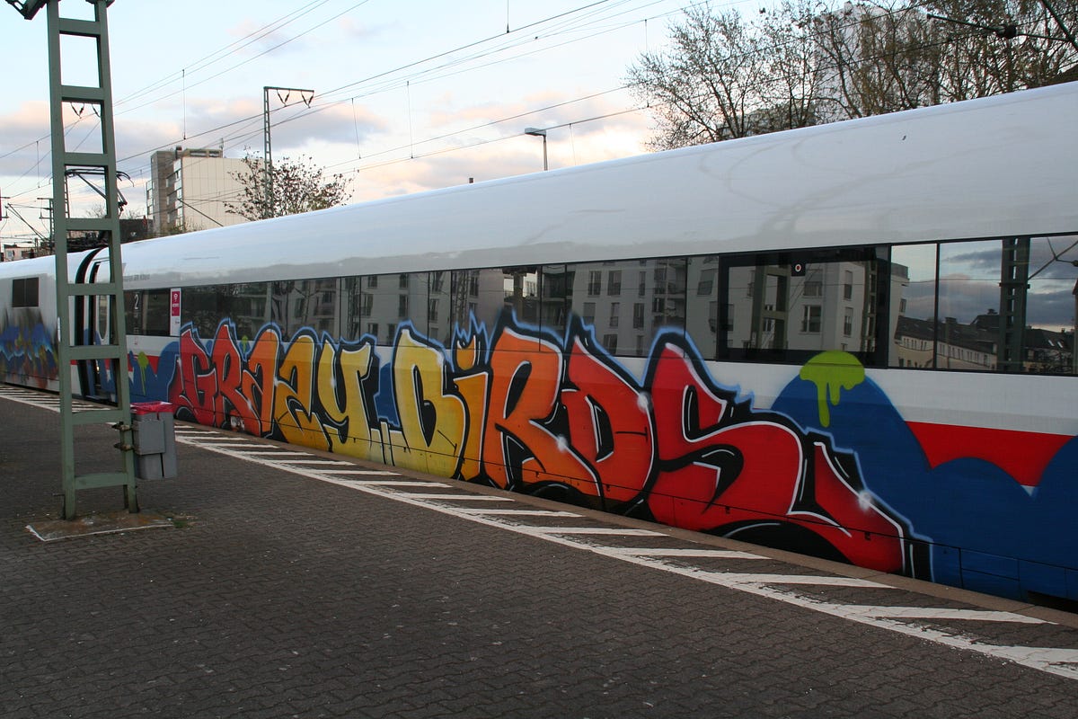 Trainspotting. Painted trains in Germany | by Juergo | Street Art and ...