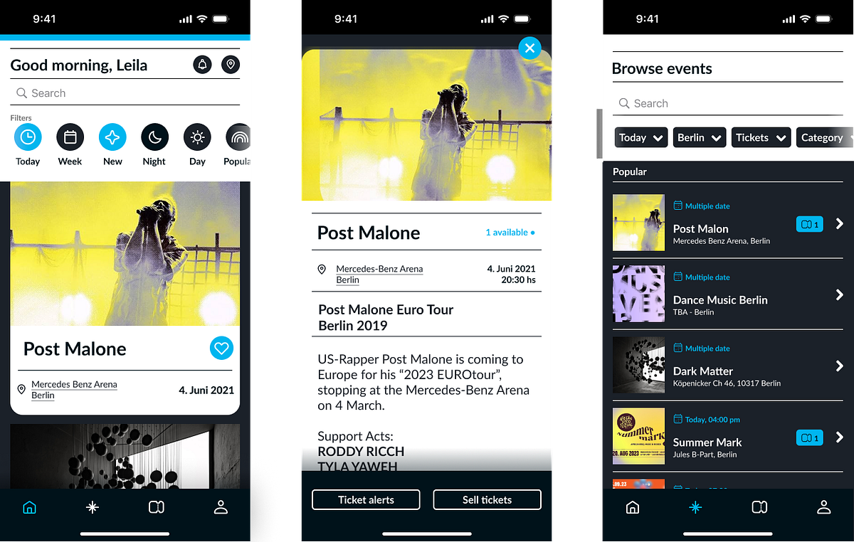 Ticket Swap App - Redesign. A Creative Adventure in Redesign | by Leila ...