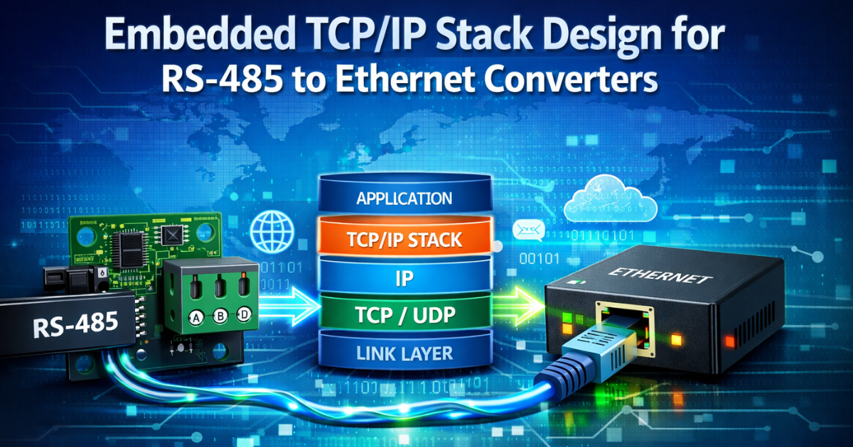 Embedded TCP/IP Stack Design for RS-485 to Ethernet Converters | by ...