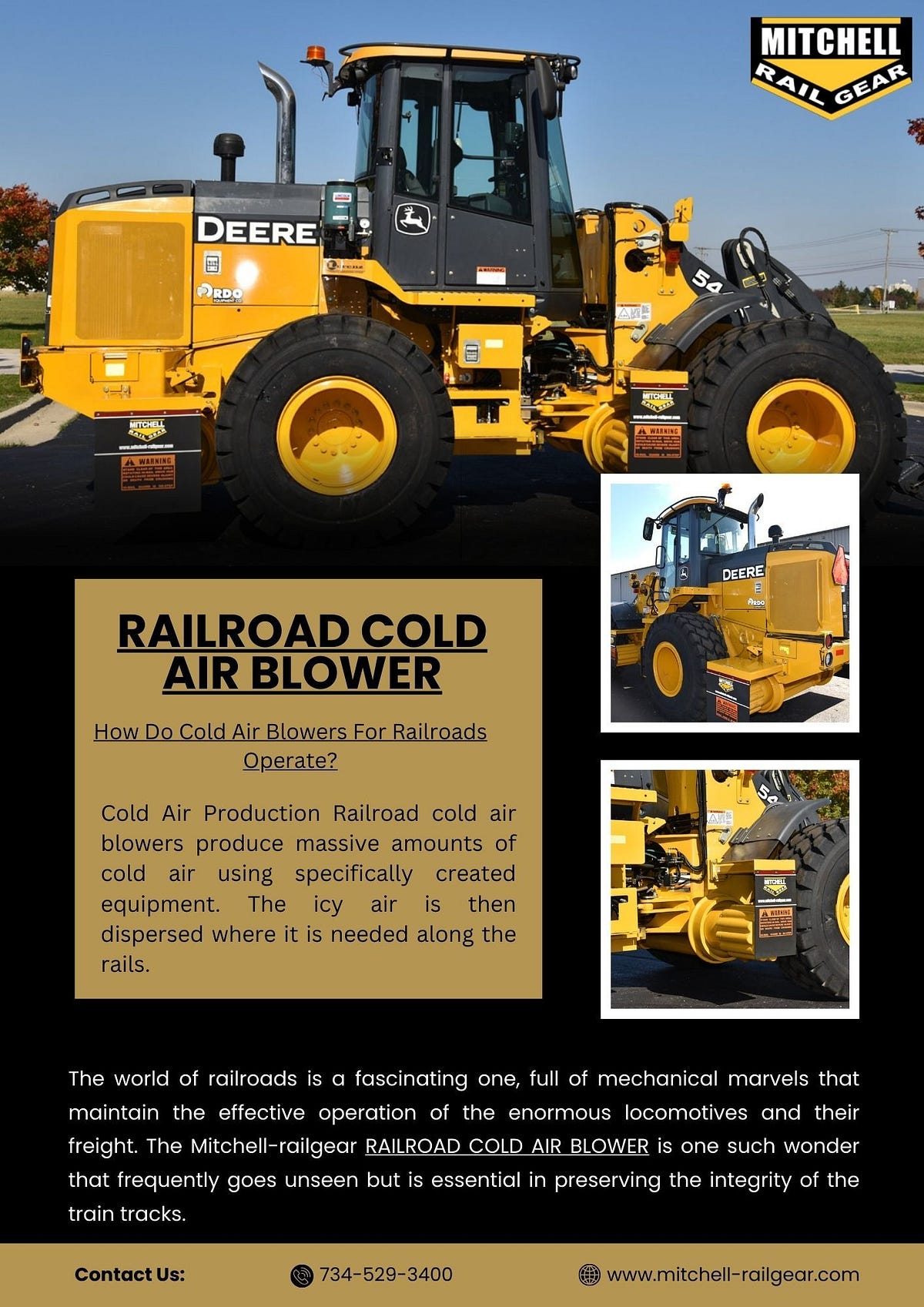 Railroad Cold Air Blower by Mitchell Railgear: High-Velocity Track ...