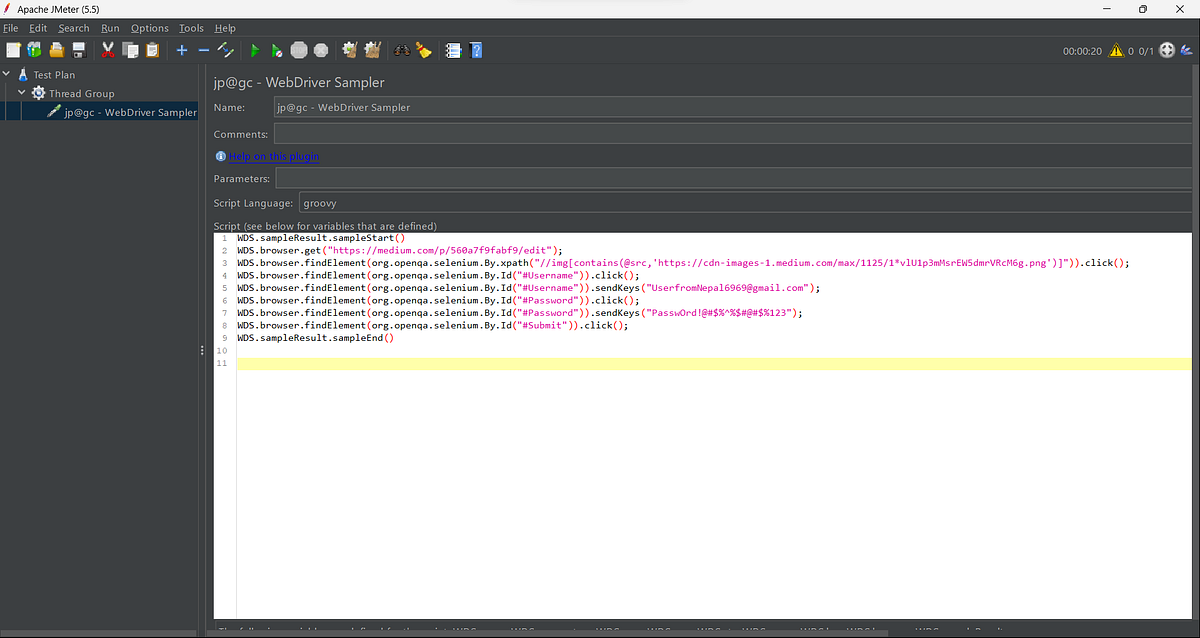 The best JMeter + Selenium Webdriver sampler 101 you’ll ever find | by Nitish Man Shrestha | Medium