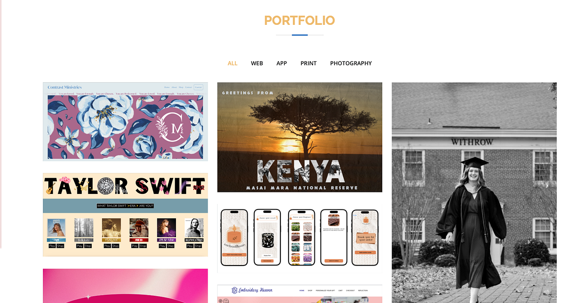 Portfolio Website Redesign. Personal portfolio redesign tailored to ...