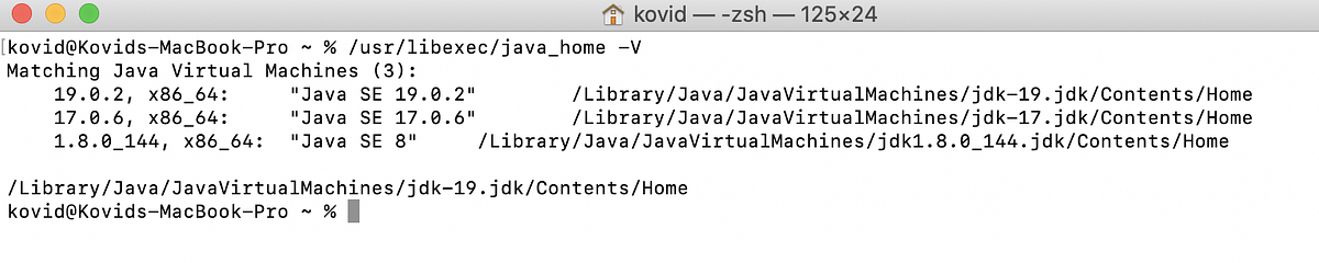 Switch Java Version On Your MacOS - Kovid - Medium
