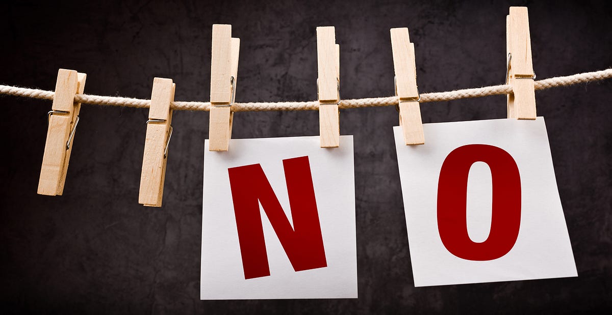 THE NO NO LIST. Take Back Control of Your Life | by Gary Ryan Blair I ...