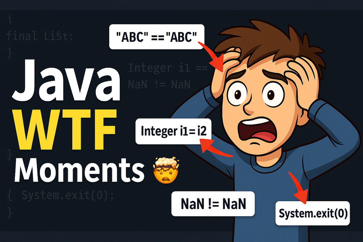 Java WTF Moments: 10 Surprising Quirks That’ll Make You Go “Wait… What?” | by Gopi C K ...