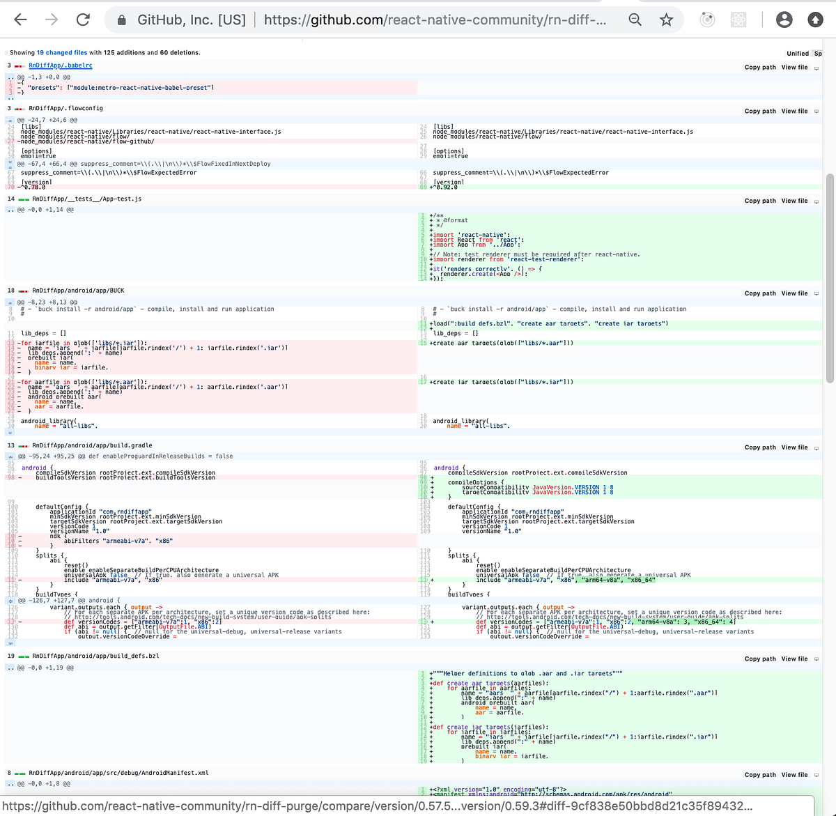 Upgrading React Native: 0.57 to 0.59 | by Sergey P | Plan A Software | Medium