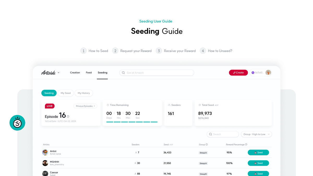 Seeding User Guide. Seeding will officially launch on… | by Art de ...