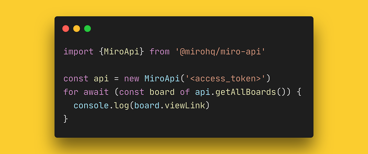 Node.JS client: the easiest way to integrate with Miro’s API | by Josip ...