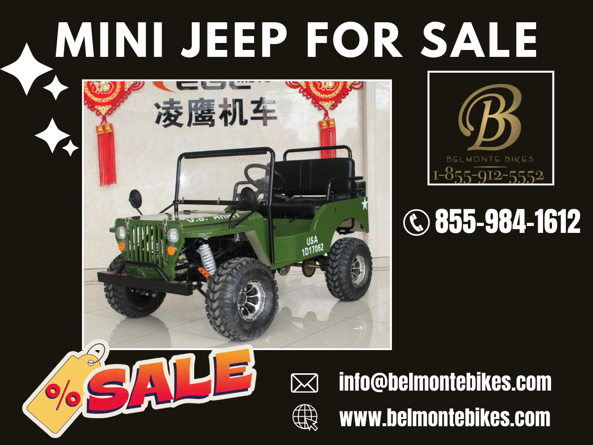 Start Your Journey: Mini Jeep Ready for Sale at Belmonte Bikes ...