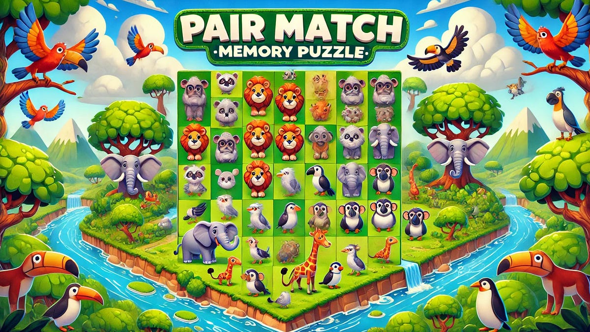 Explore the Enchanted Forest: Alex’s Journey in Pair Match — Memory Puzzle | by GameYogi | Medium