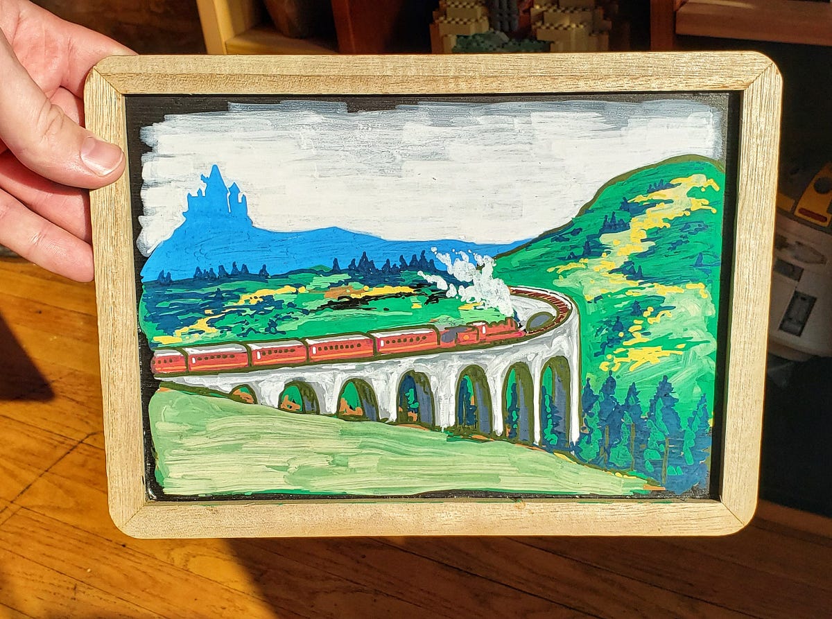 Framed Hogwarts Express Landscape Artwork | by James Carpenter | Jul ...