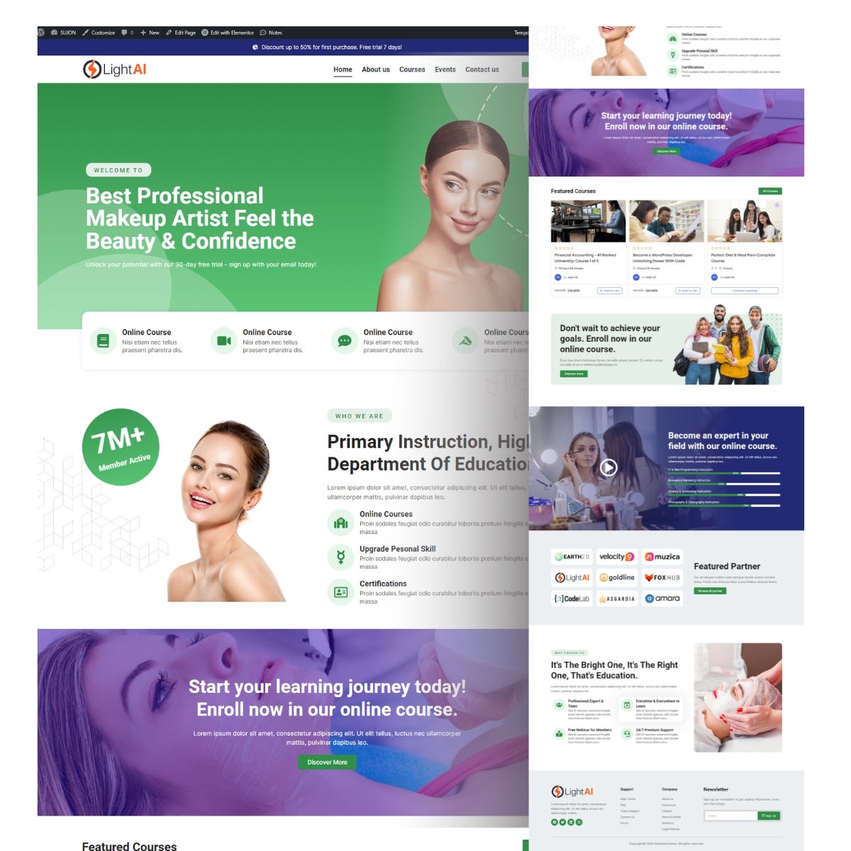 Beauty Salon Training E-learning Website built for my clients. - Ahamed Enamul - Medium