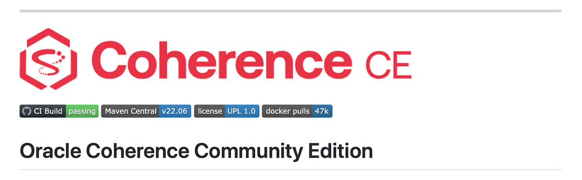 Announcing Coherence CE 22.06. The Coherence development team is very ...