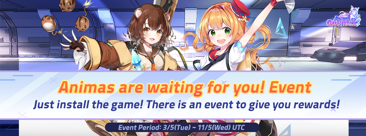 🌸Animas are waiting for you! Event (Game installation confirmation ...