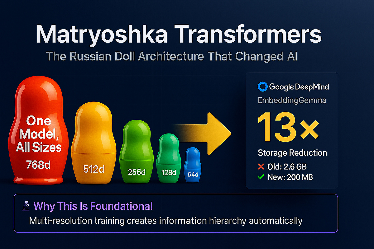 Matryoshka Transformers: The Russian Doll Trick That Saved Google 13x ...