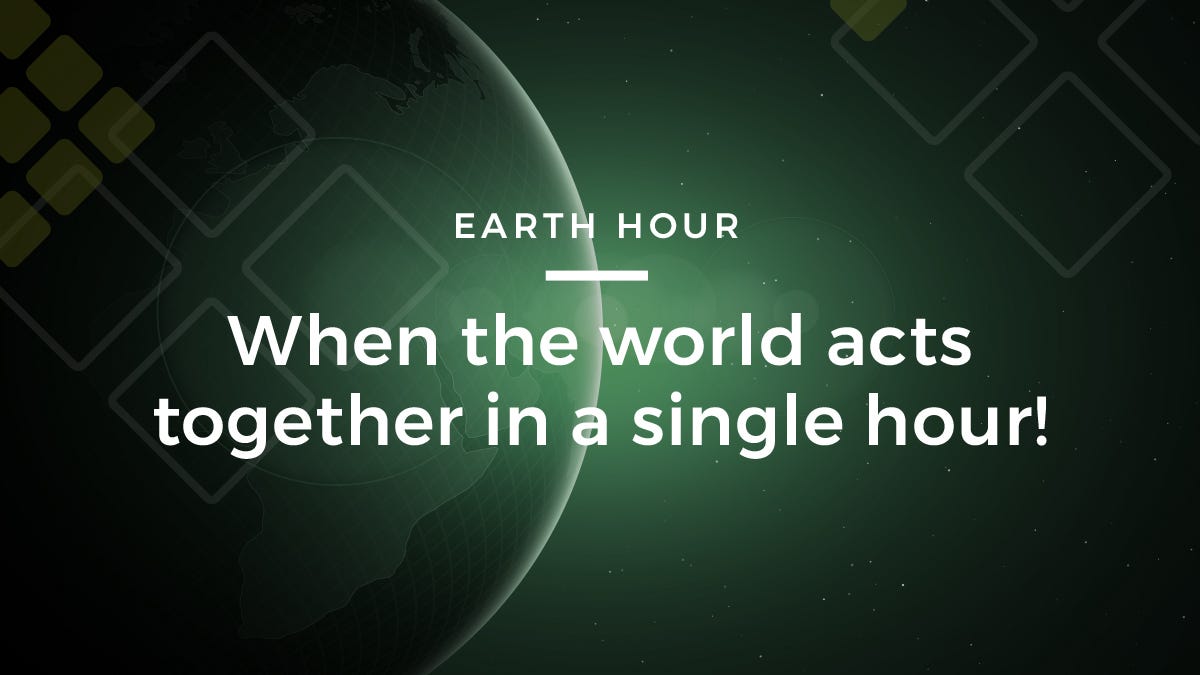 Earth Hour — The world acts together in a single hour! | by NERA_team | Carbon Grid Protocol ...