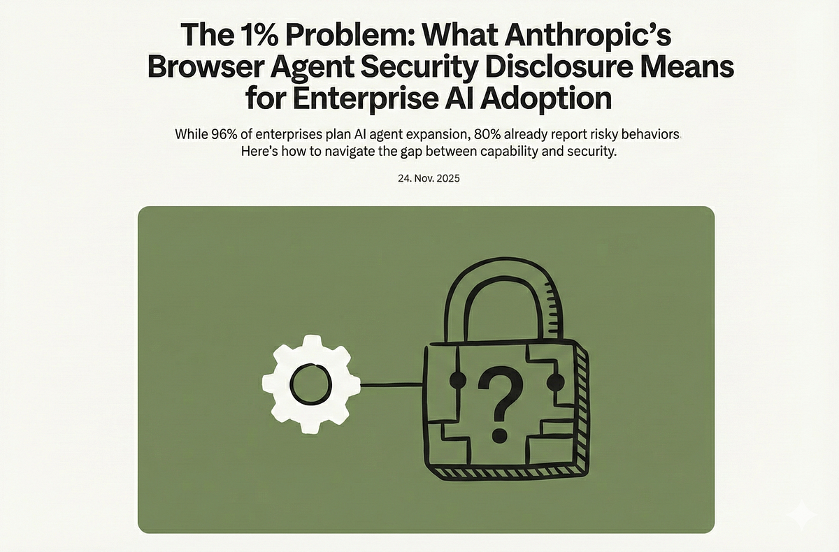 Why Anthropic's Browser Agent Security Disclosure Changes Enterprise AI ...
