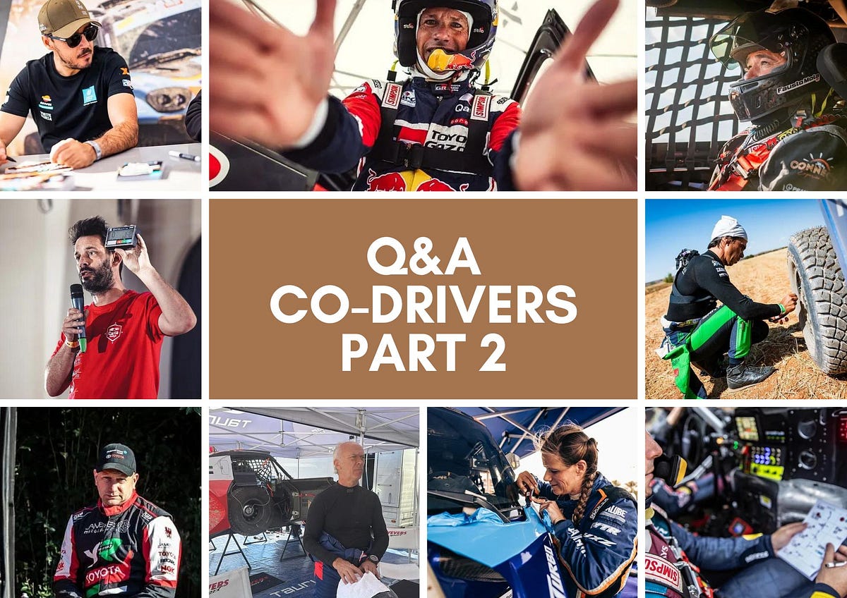Q&A with co-drivers (Part 2). By Stephan Wolf | by Cross-Country Rally ...