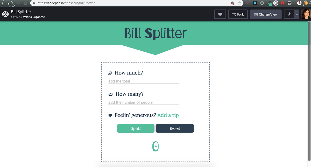 How To Build a Simple Bill Splitter in JavaScript | by Valeria Ragonese | Better Programming