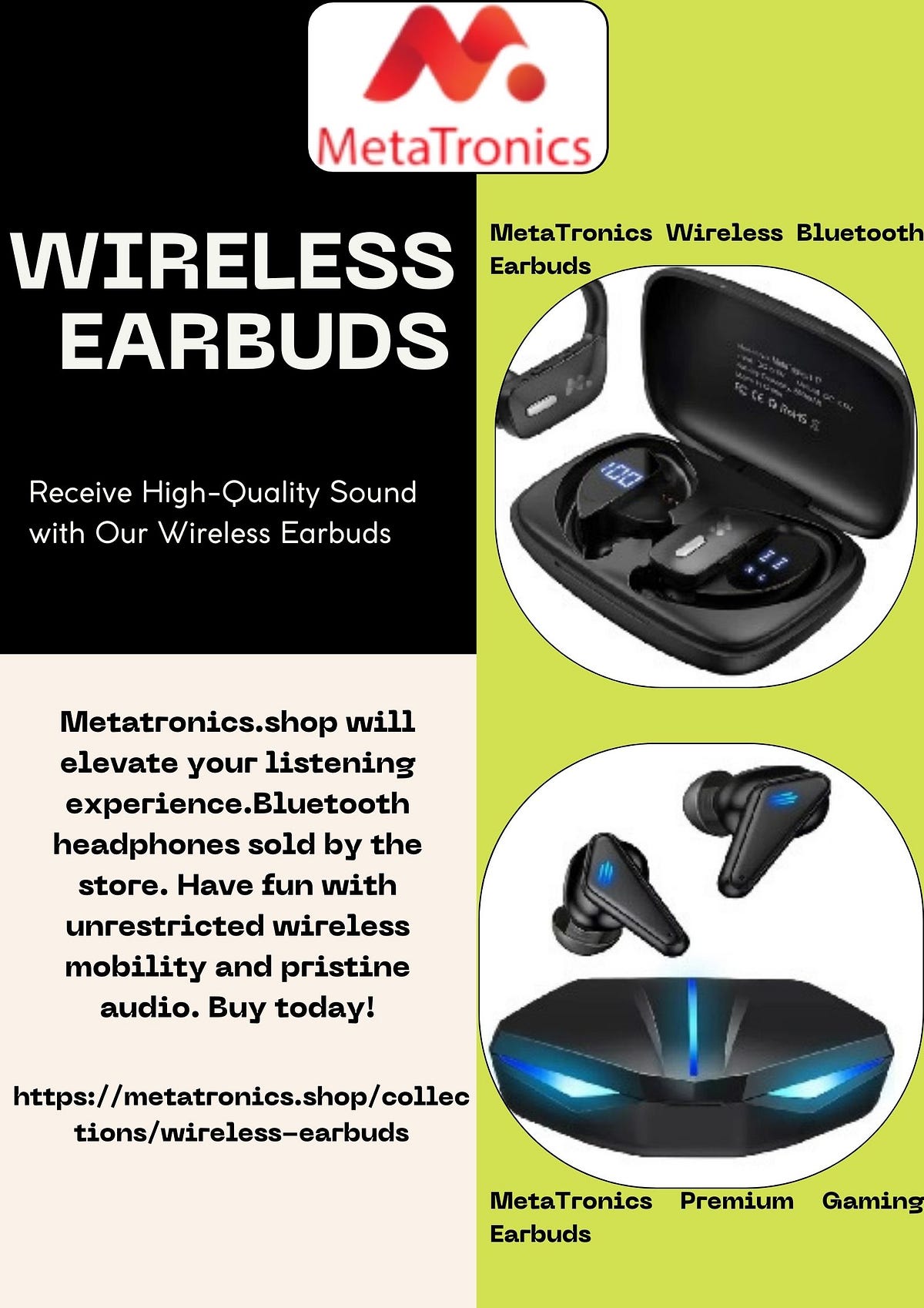 Bluetooth Earphones For Sale | Metatronics.shop - MetaTronics - Medium