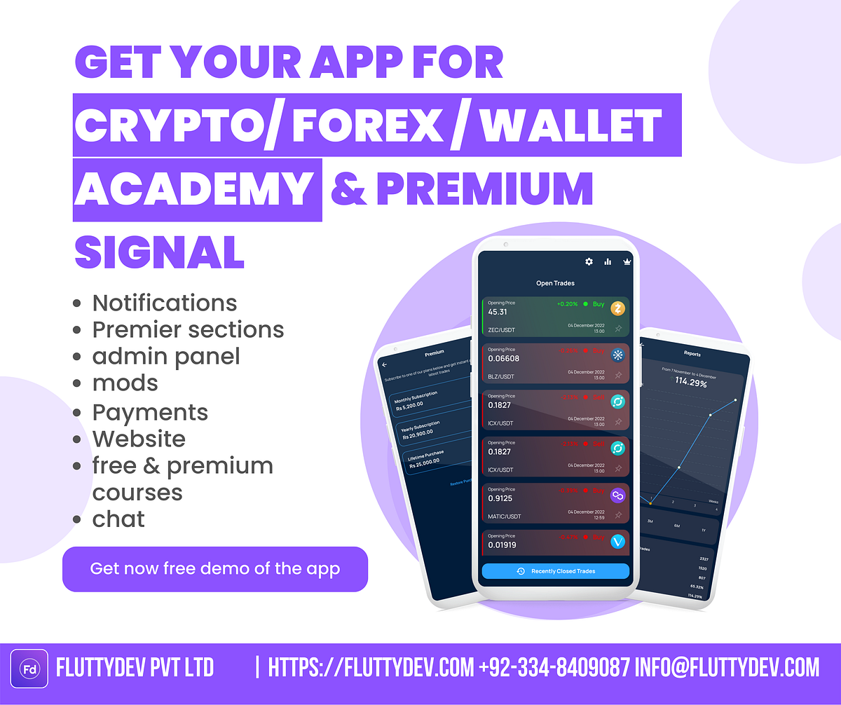 Mobile App Forex, crypto signal & learning academy - Umer Waqas | Python Developer | AI Writer ...